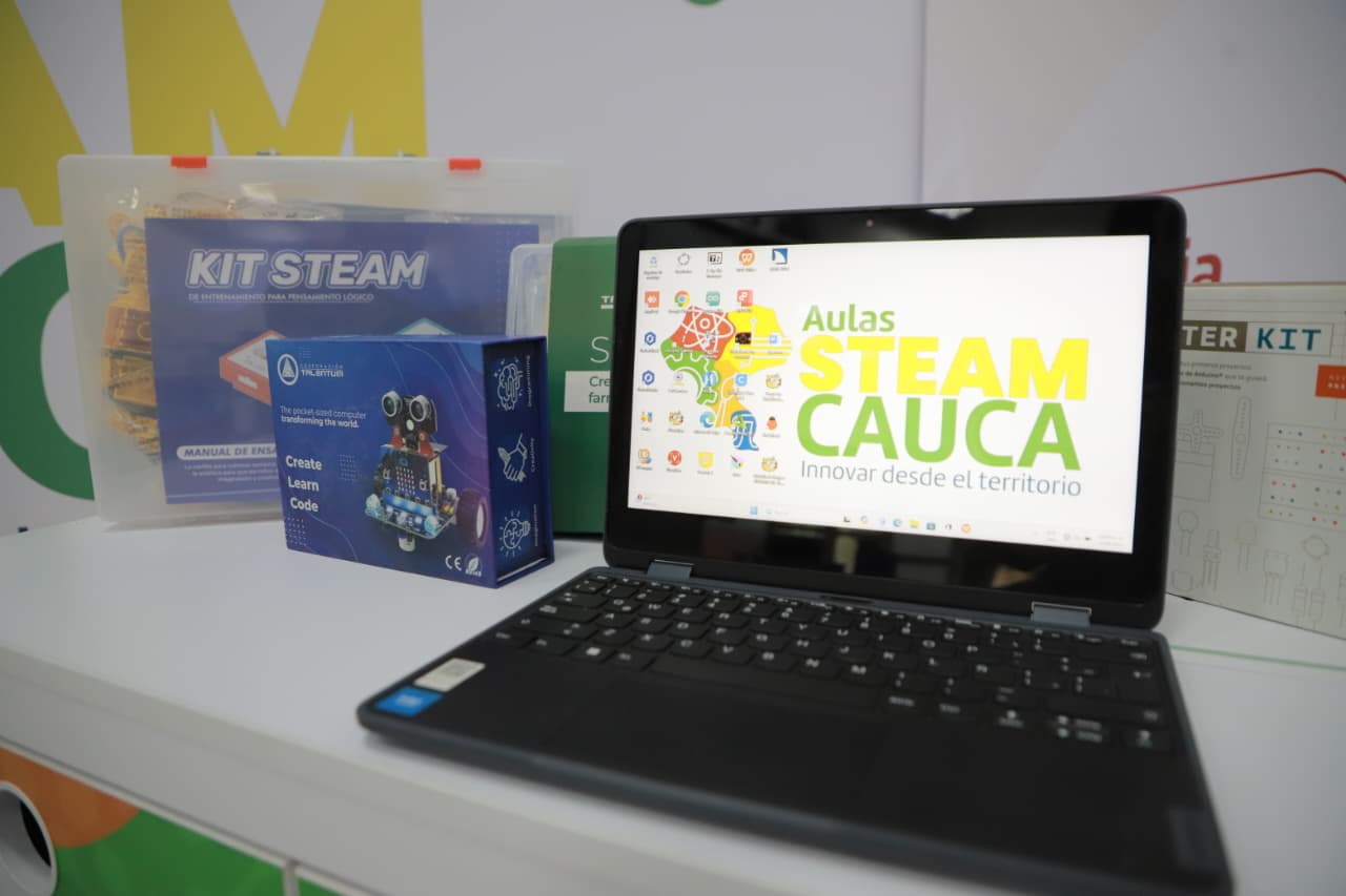 Más de 2.400 estudiantes se beneficiarán con 'Aulas STEAM Cauca'
